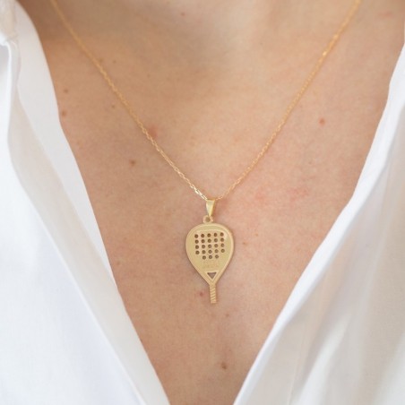 Padel Padel Padel Racket in Gold 18K - Padel Gift